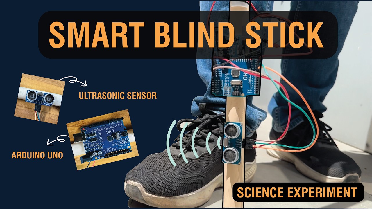 Build A Smart Guide Stick | Arduino project for Beginners 🚀