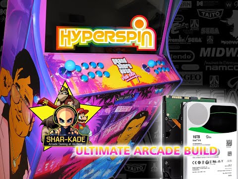 Ultimate Arcade Build - GTA Vice City - Massive 16TB Hyperspin Build