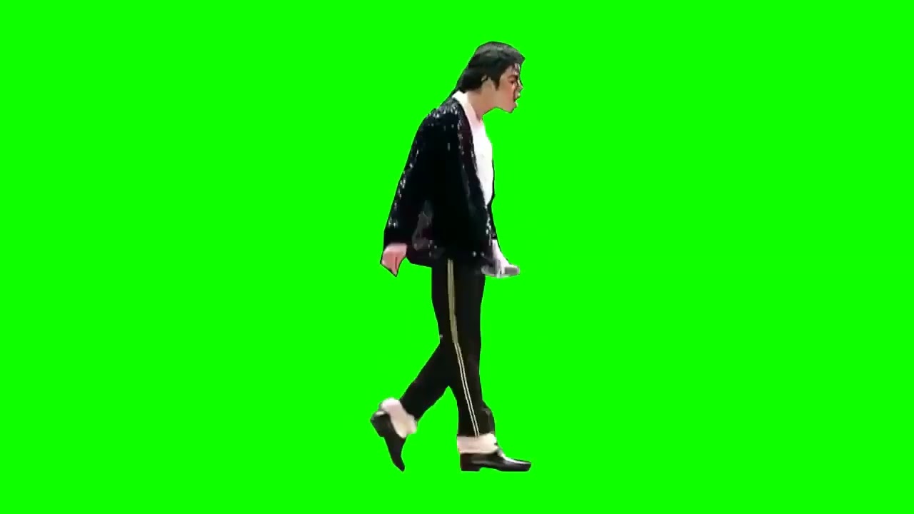 Michael Jackson moonwalk  Green Screen