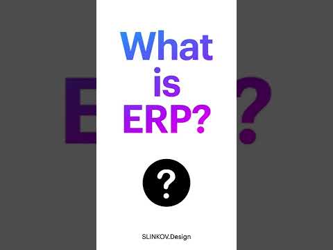 What is ERP system? Ultimate explanation!