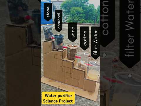 Water purifier Science Project work Working Model #shorts #short