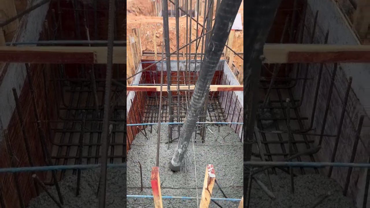 Pile Cap Concrete Casting Made EASY in 2025! #construction #engineer #design #concrete #pouring