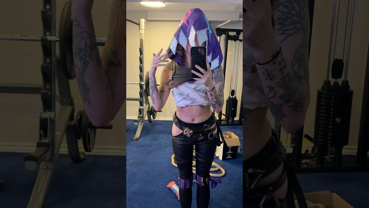 Making S2 Finale Jinx ✨#jinx #arcane #cosplay #paintthetownblue