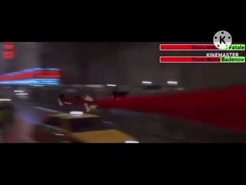 Emiko Hits Natasha Fatale ,Boris Badenov & Fearless Leader With Her Sword
