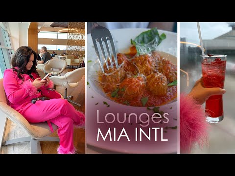 I Try MIA Intl Airport Lounges - I Was Shocked!