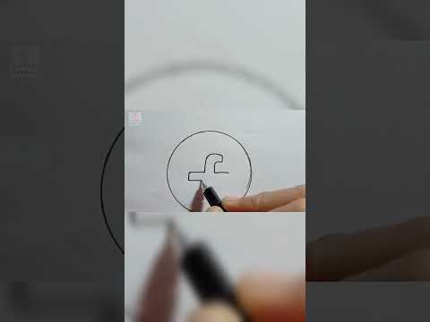 Facebook Logo Drawing/Draw Facebook Logo/Social Media App logo design #drawing