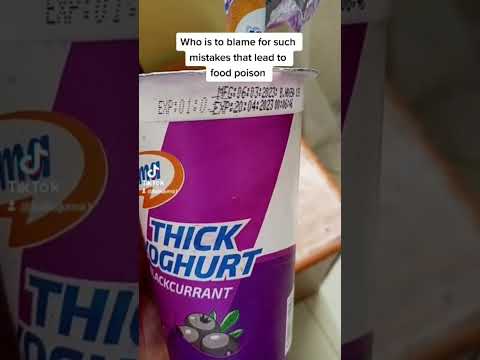How to spot potentially stale food in the supermarket #yogurt #supermarket #food