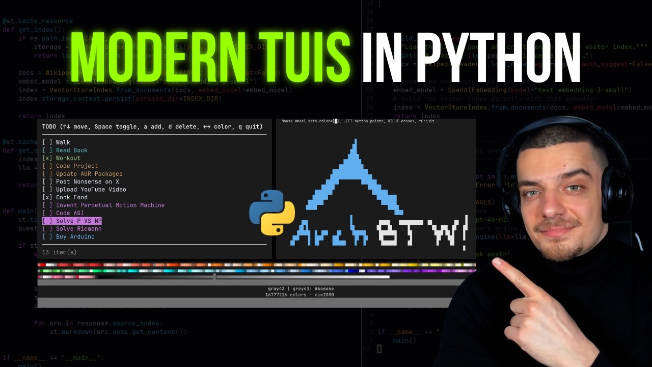 Modern Terminal User Interfaces in Python