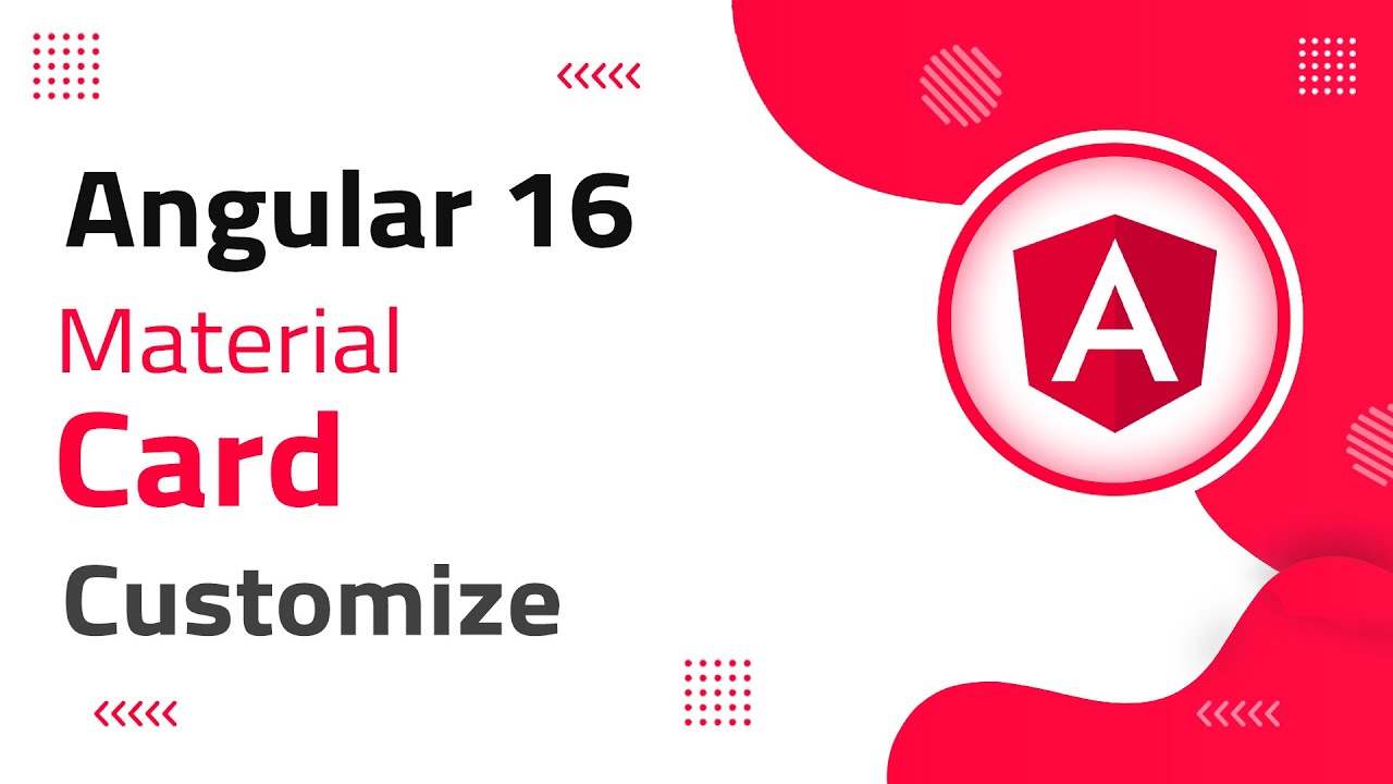 5) Mat Card Customization in Angular 16 | angular material | angular 16 tutorial