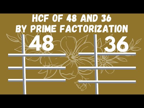 HCF of 48 and 36 by prime factorization | HCF of 48 36 | in Urdu/Hindi |