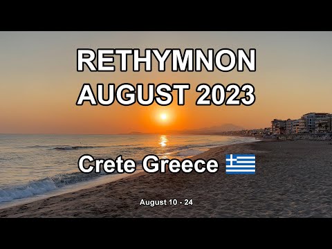 RETHYMNON CRETE AUGUST 2023 (4K)