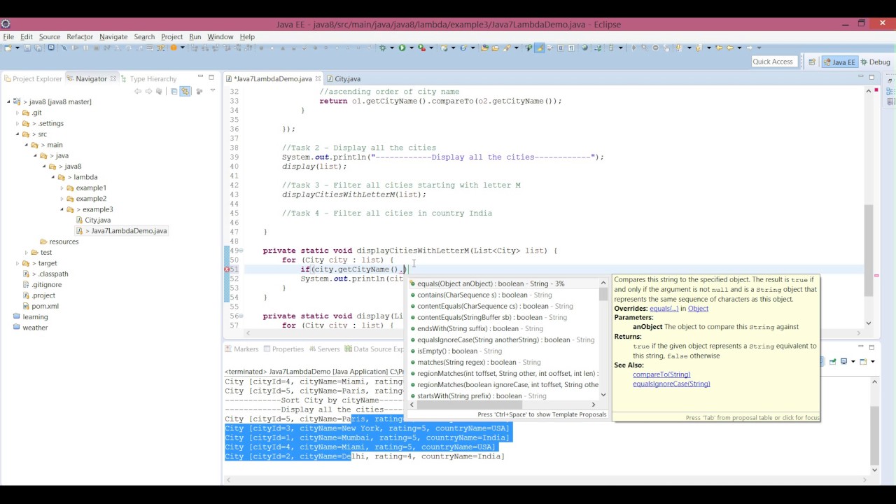 Java 8 features 6 - Solution to real world example using Lambda Expression