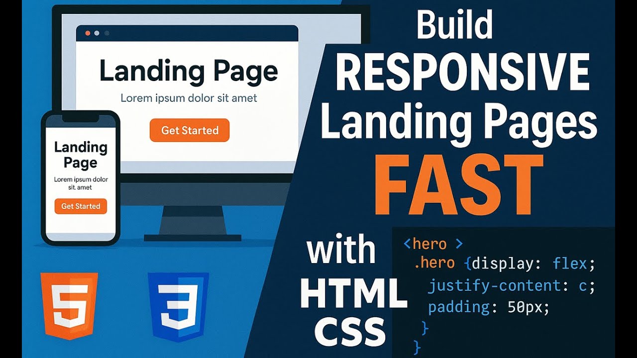 Build RESPONSIVE Landing Pages FAST with HTML CSS Secrets
