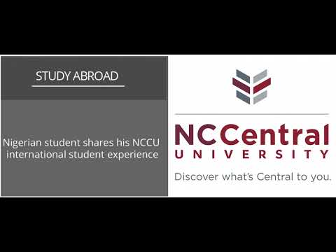 Nigerian student shares his experience at NCCU
