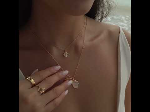 Wanderlust + Co - Flow Pearl 14K Gold 925 Sterling Silver Necklace