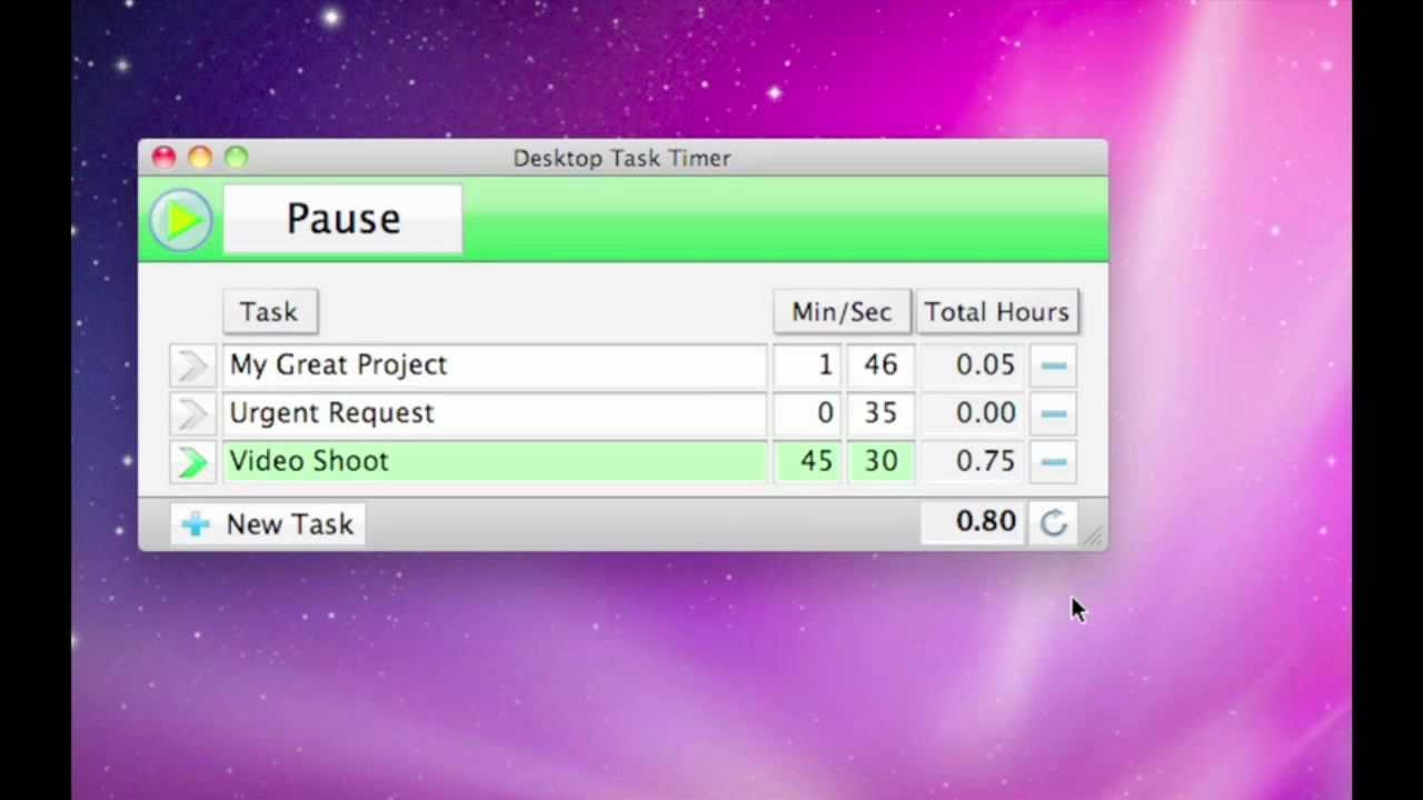 Desktop Task Timer LE