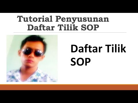 Tutorial Penyusunan Daftar Tilik SOP Puskesmas