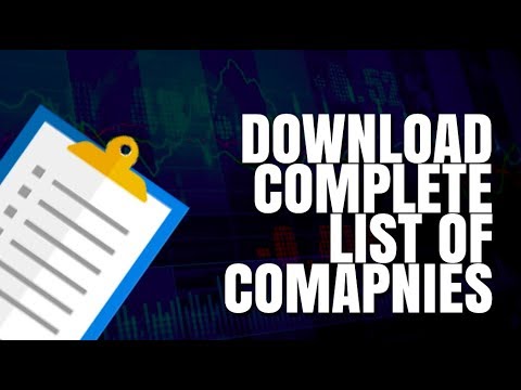 How to Download the complete list of Stocks listed on BSE and NSE? | Trade Brains