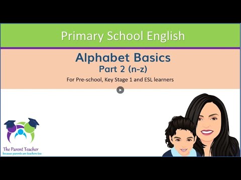 Alphabet game - pronunciation n to z. Identify the words that start with the letters n to z - part 2