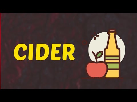What Does CIDER Means || Meanings And Definitions With Example in ENGLISH