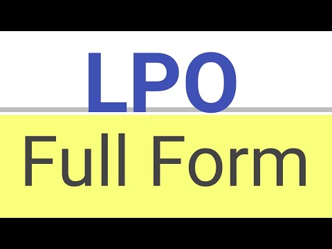 LPO Full Form || What is the Full Form of LPO || LPO ka Full Form