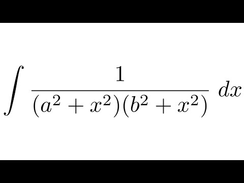Integral of 1/(a^2+x^2)(b^2+x^2) - Integrals ForYou