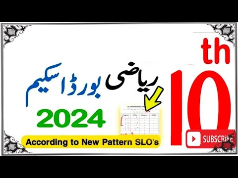 10th Class Math Pairing Scheme 2024 | 10th Class Math Guess Paper 2024