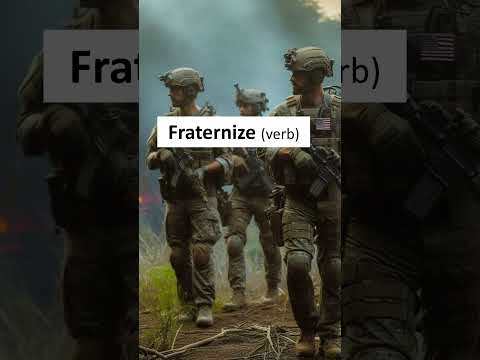 Fraternize | English word of the day