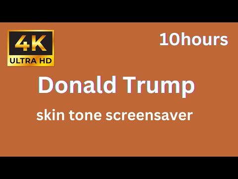 Donald Trump Skin Tone 10 Hours Color Background in 4k 60fps