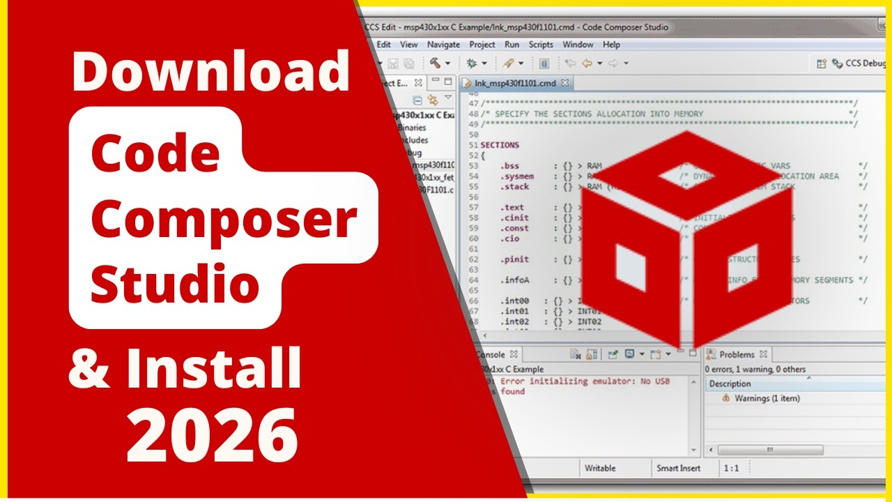 Code Composer Studio Download & Install the Software 2026 | CC Studio (TI)
