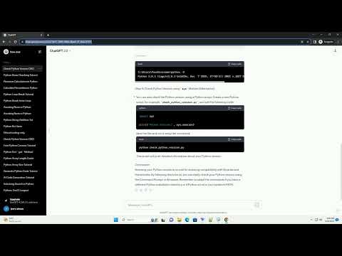how to check python version in cmd