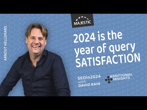 2024 is the year of Query Satisfaction - with Arnout Hellemans