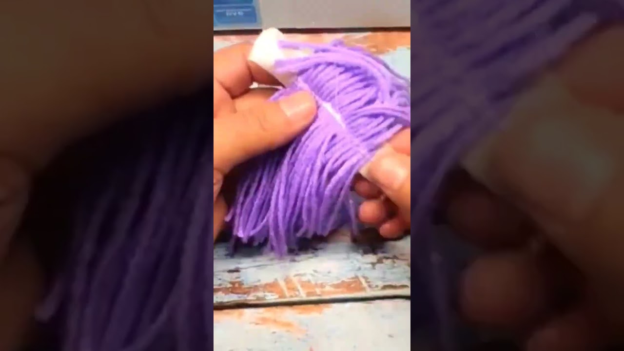 How to make doll hair with strands of wool #ragdolls #fabricdolls #dolltutorial