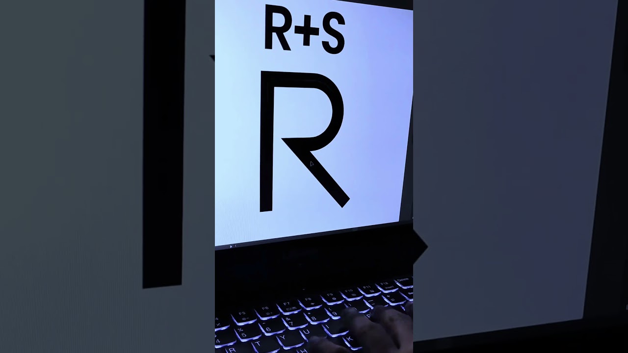 R+S Modern letter logo design in adobe illustrator #logo #shorts #graphicdesgin #illustrator
