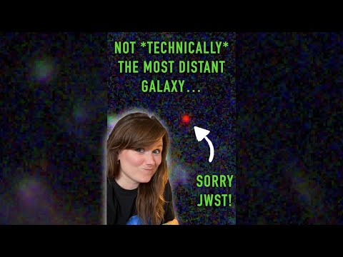 JWST finds most distant galaxy? MAYBE, but not quite… #shorts