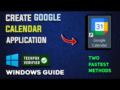 How to Pin Google Calendar to Your Desktop - Full Guide