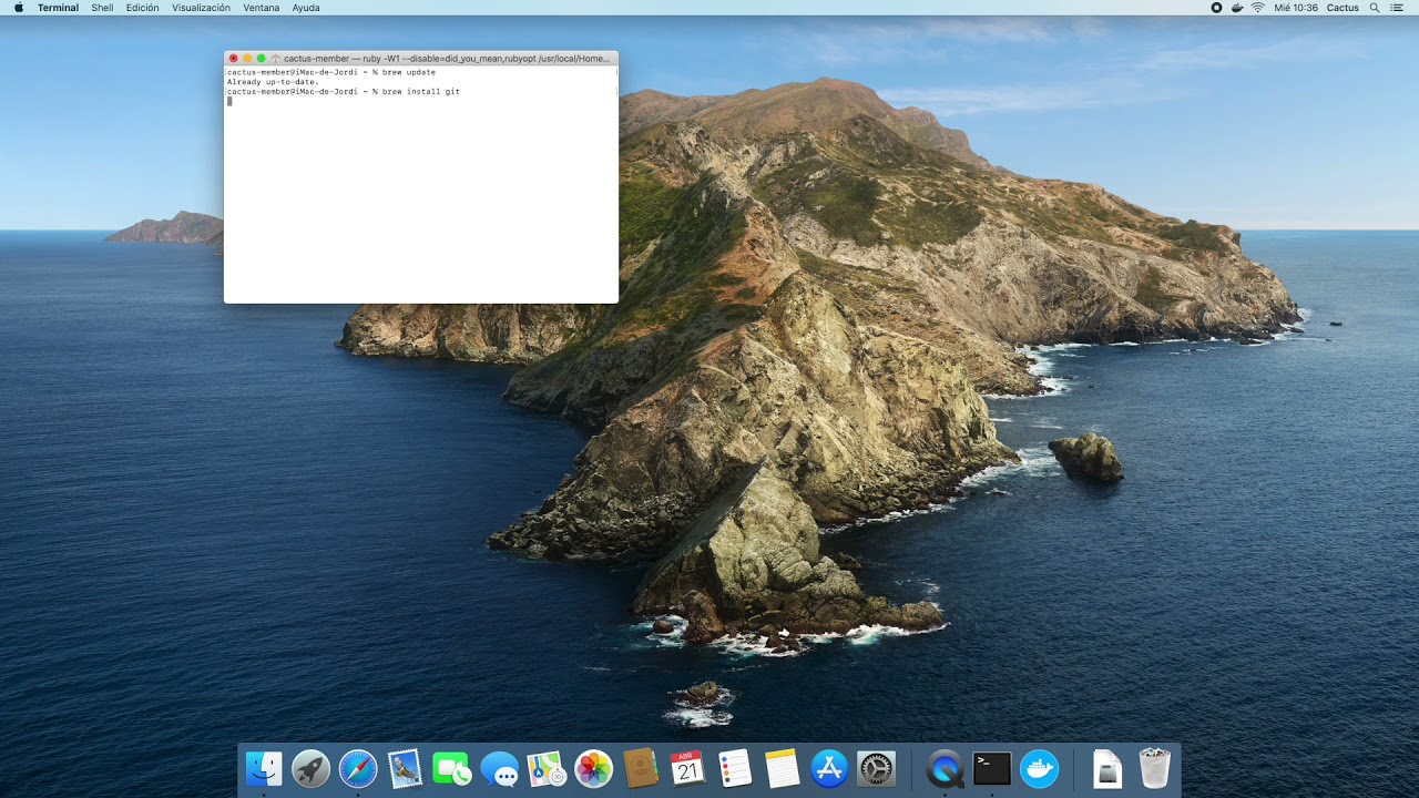 Hyperledger Cactus: Installing git