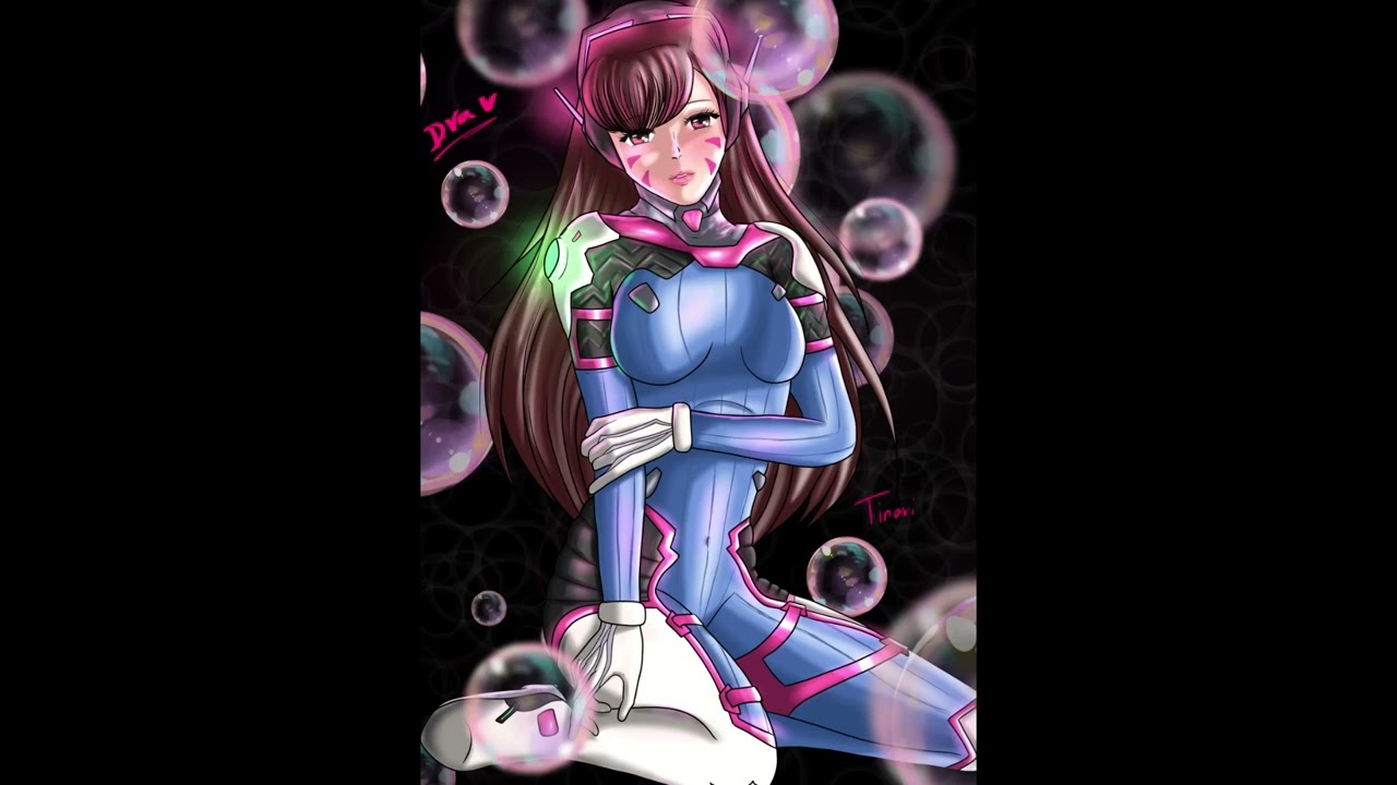 D.VA Overwatch Fan-Art Time-Lapse