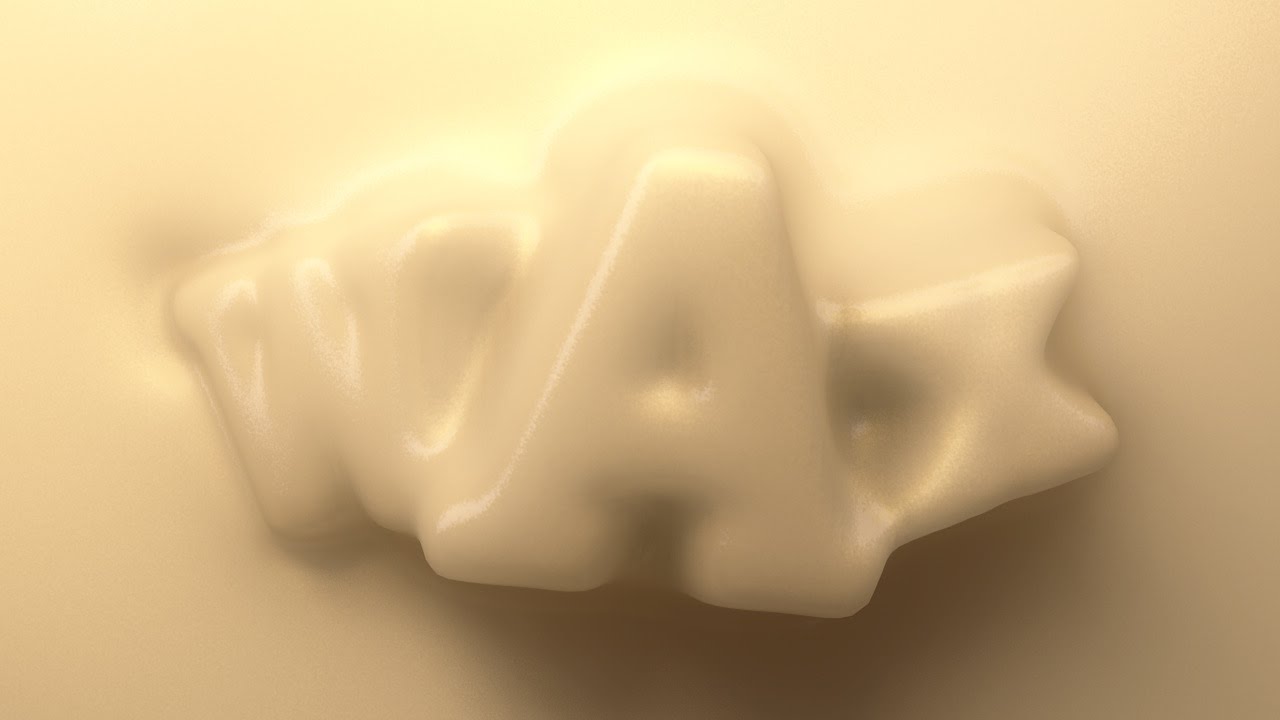 Cinema 4D Tutorial  - Create Wax Type Using Collision Deformer