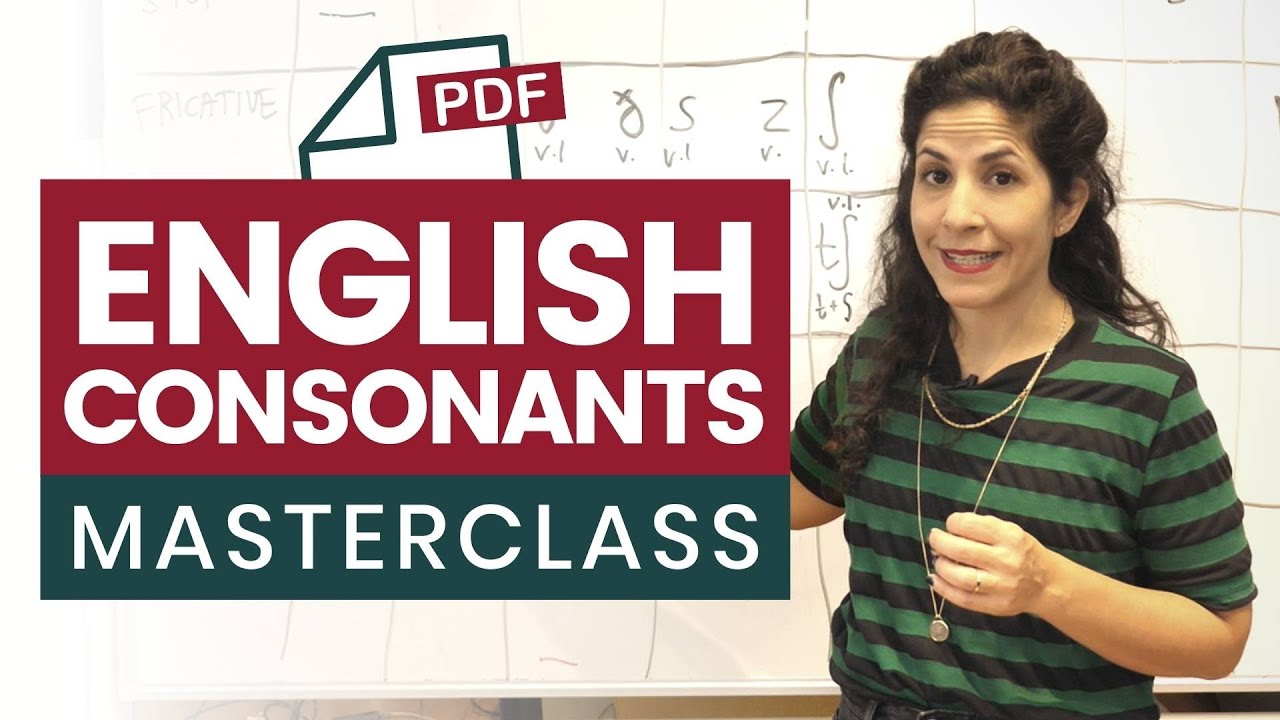 American English Consonant sounds: Learn to pronounce ANY consonant in English [IPA chart explained]
