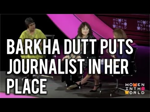 Barkha Dutt puts journalist in her place