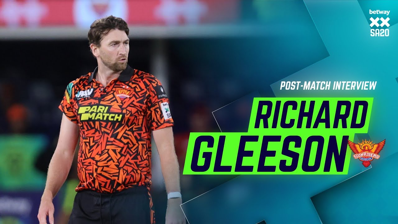 Richard Gleeson Post-match Interview | Match 19 - SECvJSK | Betway SA20 ...