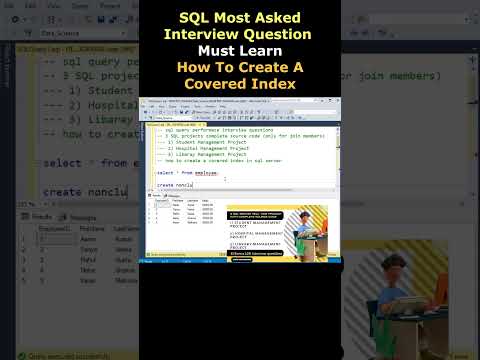 sql performance most asked interview questions covered index in sql server #sqlinterviewquestions