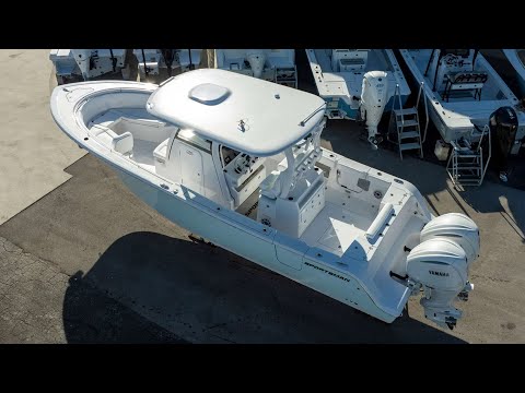 2025 302 Sportsman Center Console Walkthrough Featuring Ana Silva with The Boat House Group.