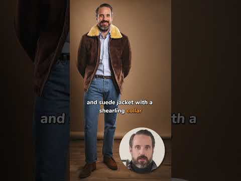 "Grown Up" Suede Leather Jacket Outfit Idea