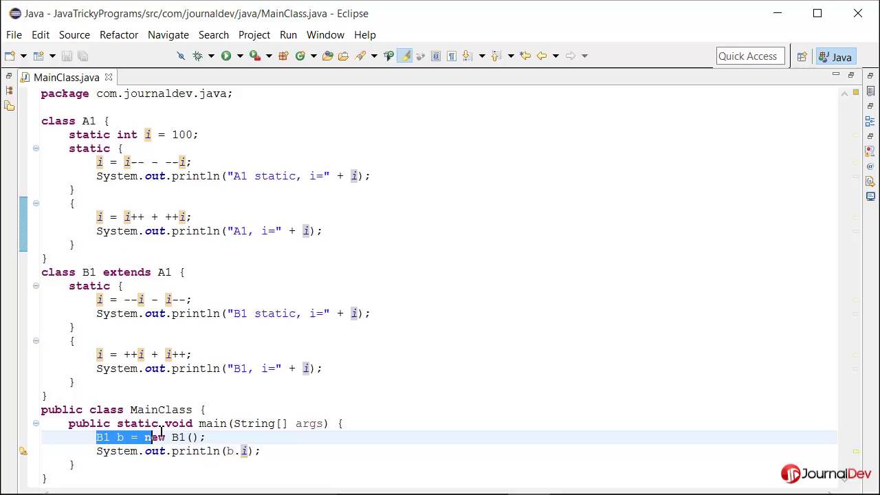 Java Tricky Program 4 - increment decrement operator