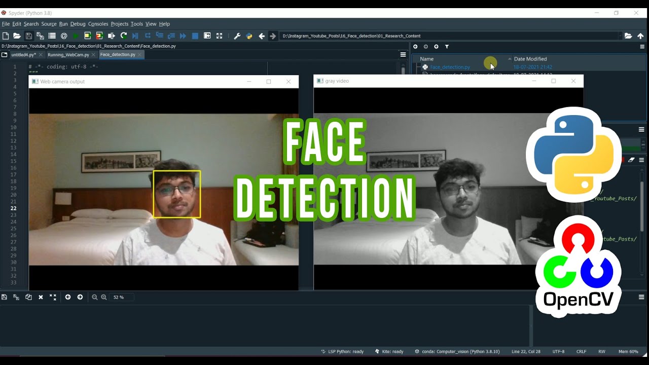 Face detection using OpenCV in Python for beginners in detail | Haar feature cascade classifiers