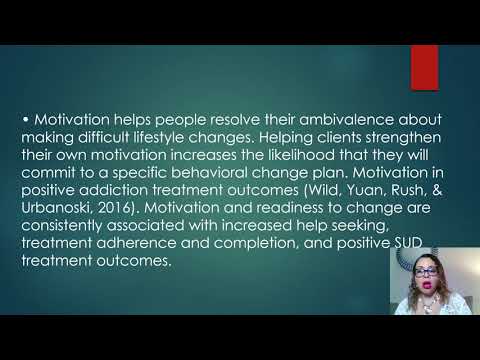 Enhancing Motivation for Change in Substance Use Disorder Treatment