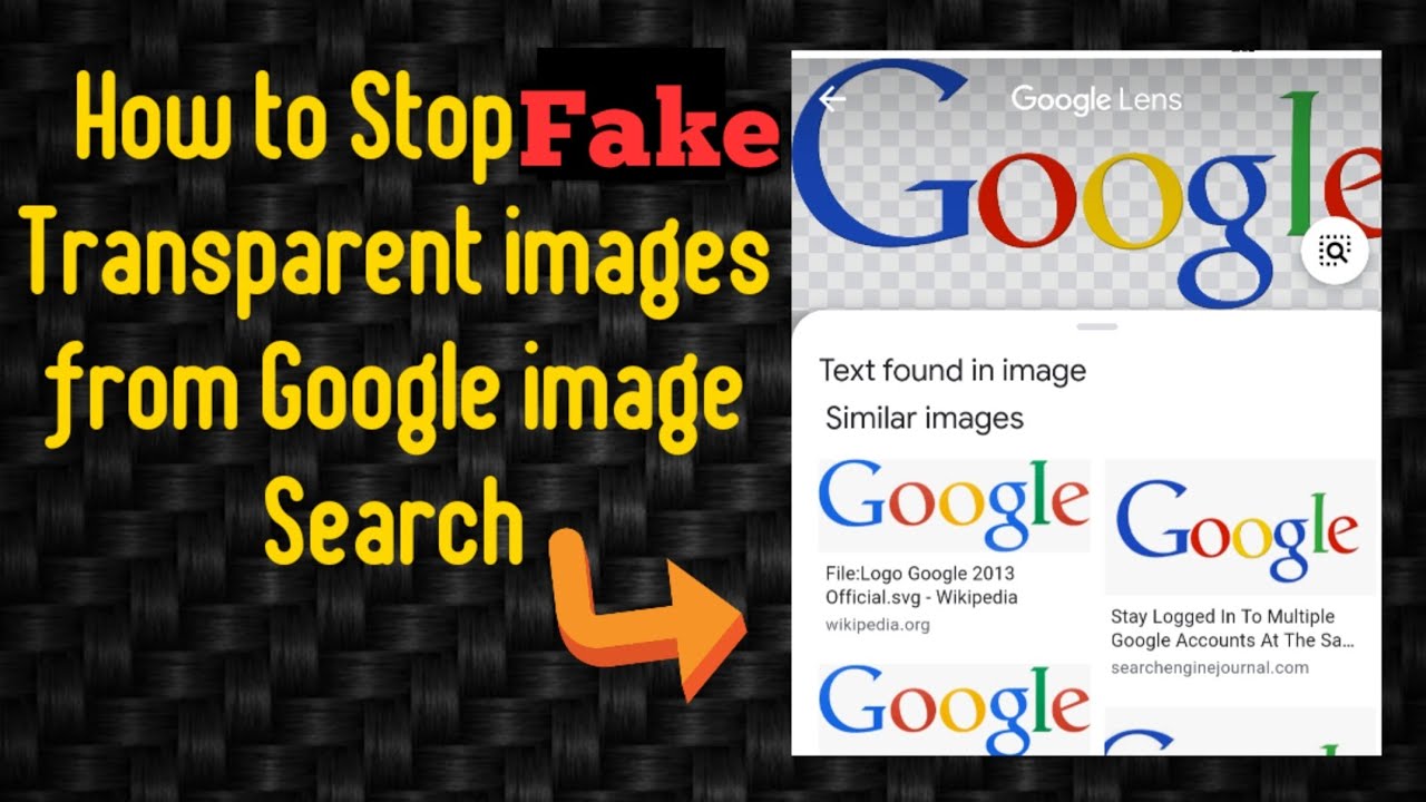 How to Stop Fake Transparent images from Google image Search