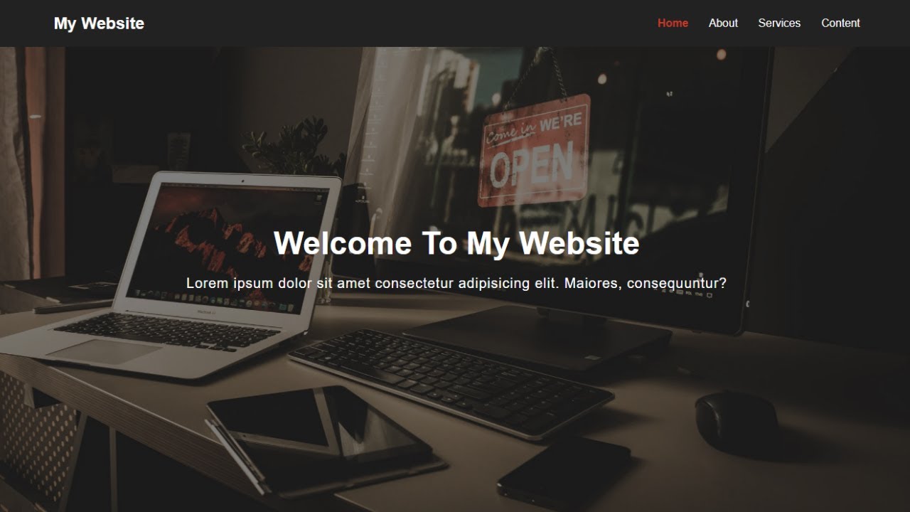 Sticky Navigation Bar On Scroll Using Vanilla Javascript | Fixed Navbar on Scroll #50Days50Projects